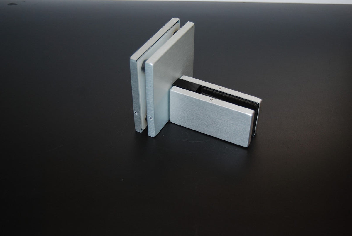 CAS46550 Glass to Glass 4x4 clamp w/ 1/2 Fin – Aria Vetri Glazing ...