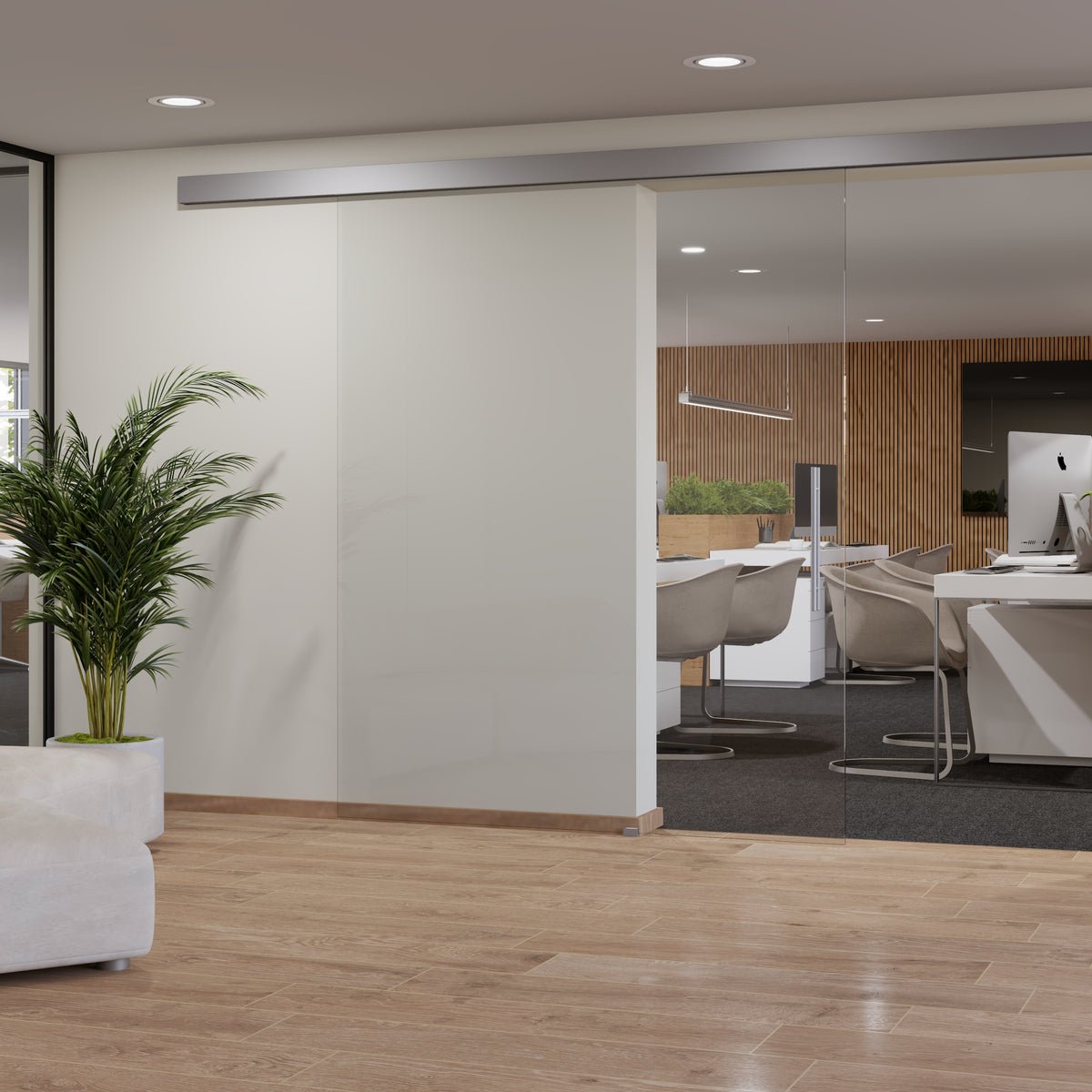 GLD1 GlideWall Single Sliding Door Kit with SoftBrake – Aria Vetri ...